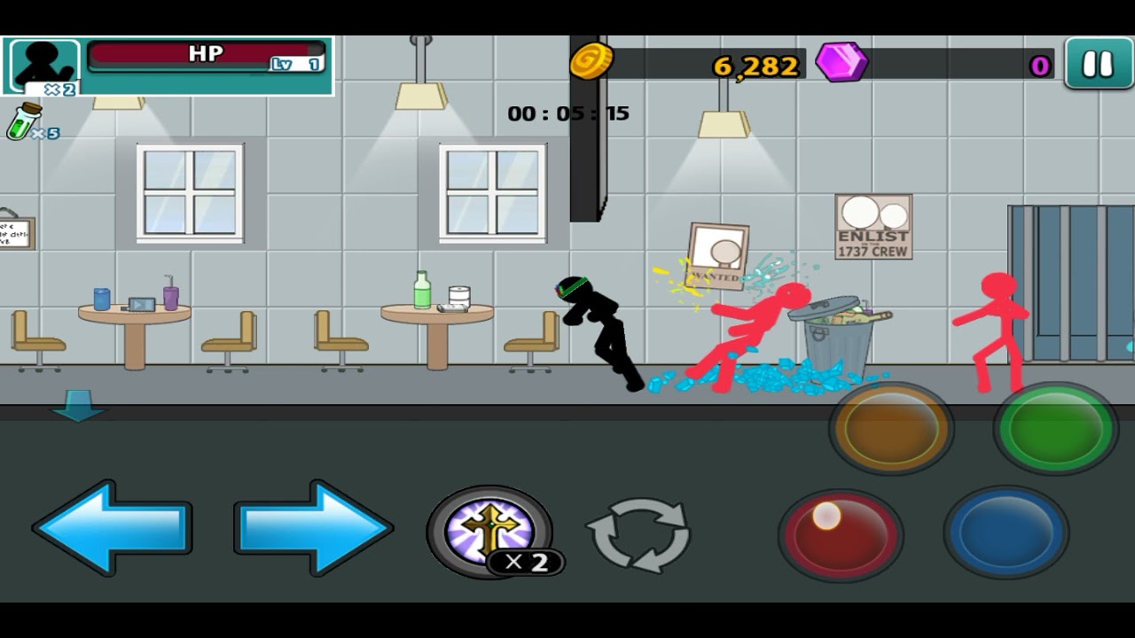 playing stick man zombie: button presents:creator - YouTube