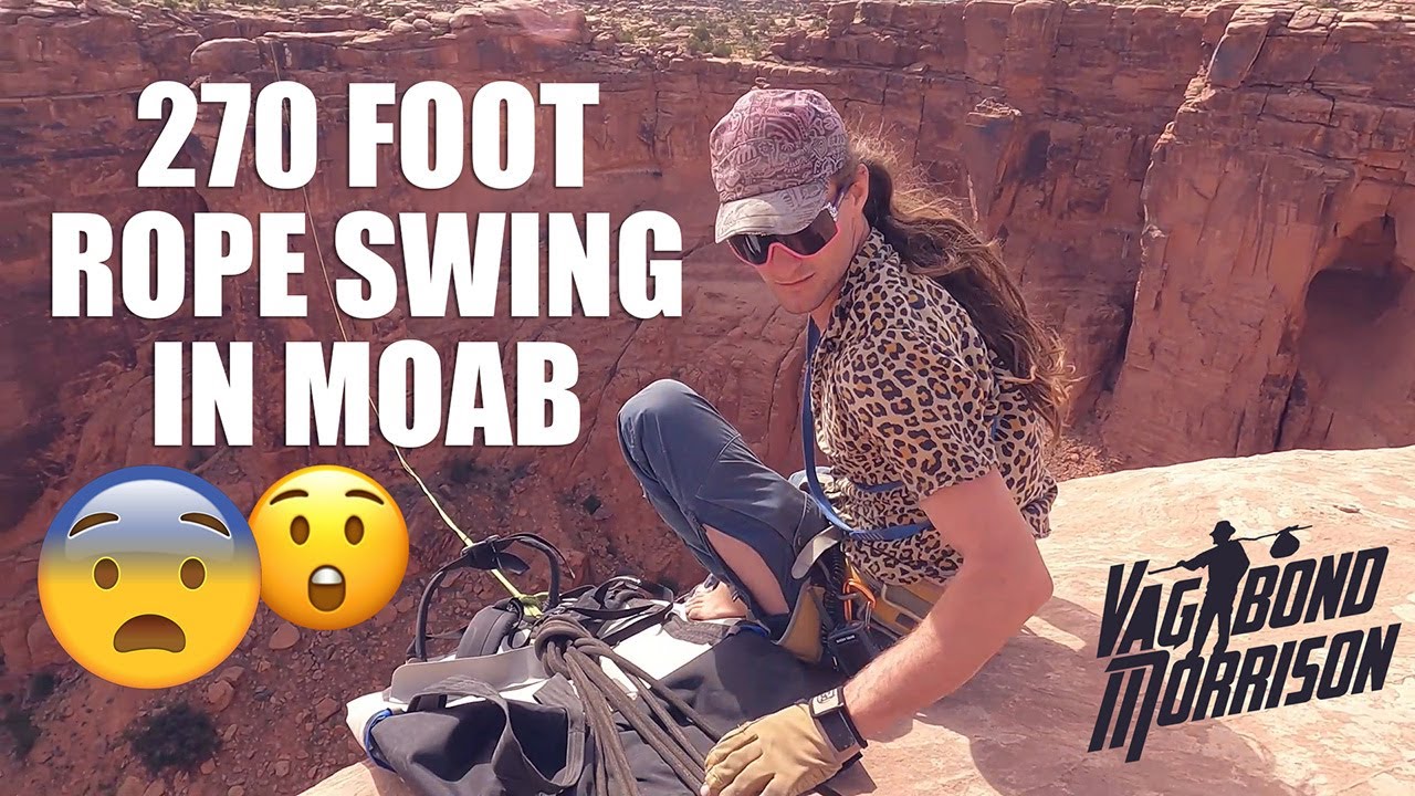 🚀 Moab's Most Daring Adventure: 400-Foot Cliff Swing! 🌟 - YouTube