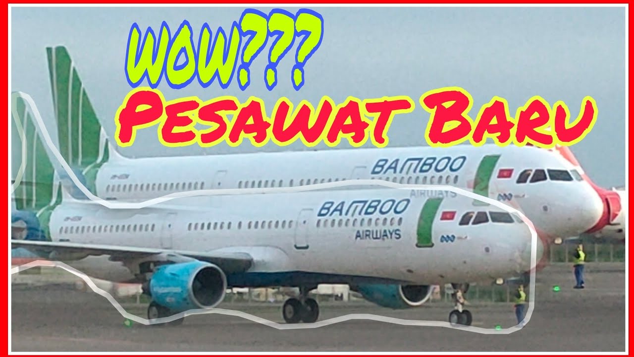 pesawat bamboo airways taxy for take off - YouTube