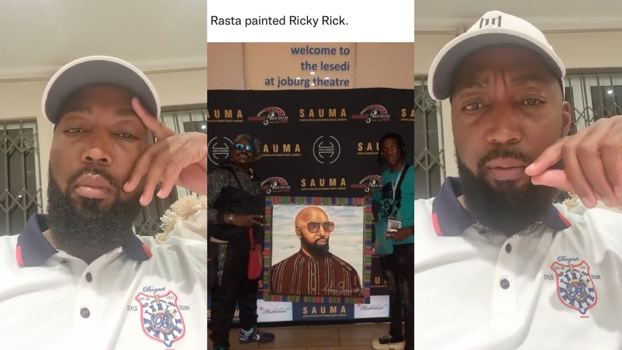 DINGAAN SPEAKS UP ON A ‘RICKY RICK ‘ PAINTING BY RASTA - YouTube