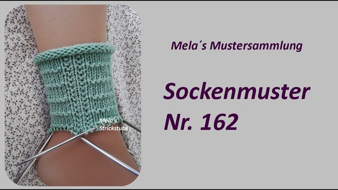 Sockenmuster Nr. 162 - Strickmuster in Runden stricken / Socks knitting ...