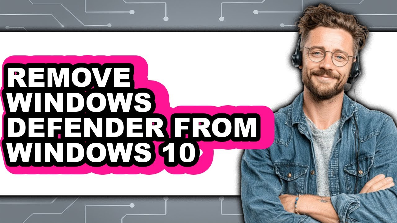 How to Remove Windows Defender from Windows 10 (easy Method) - YouTube