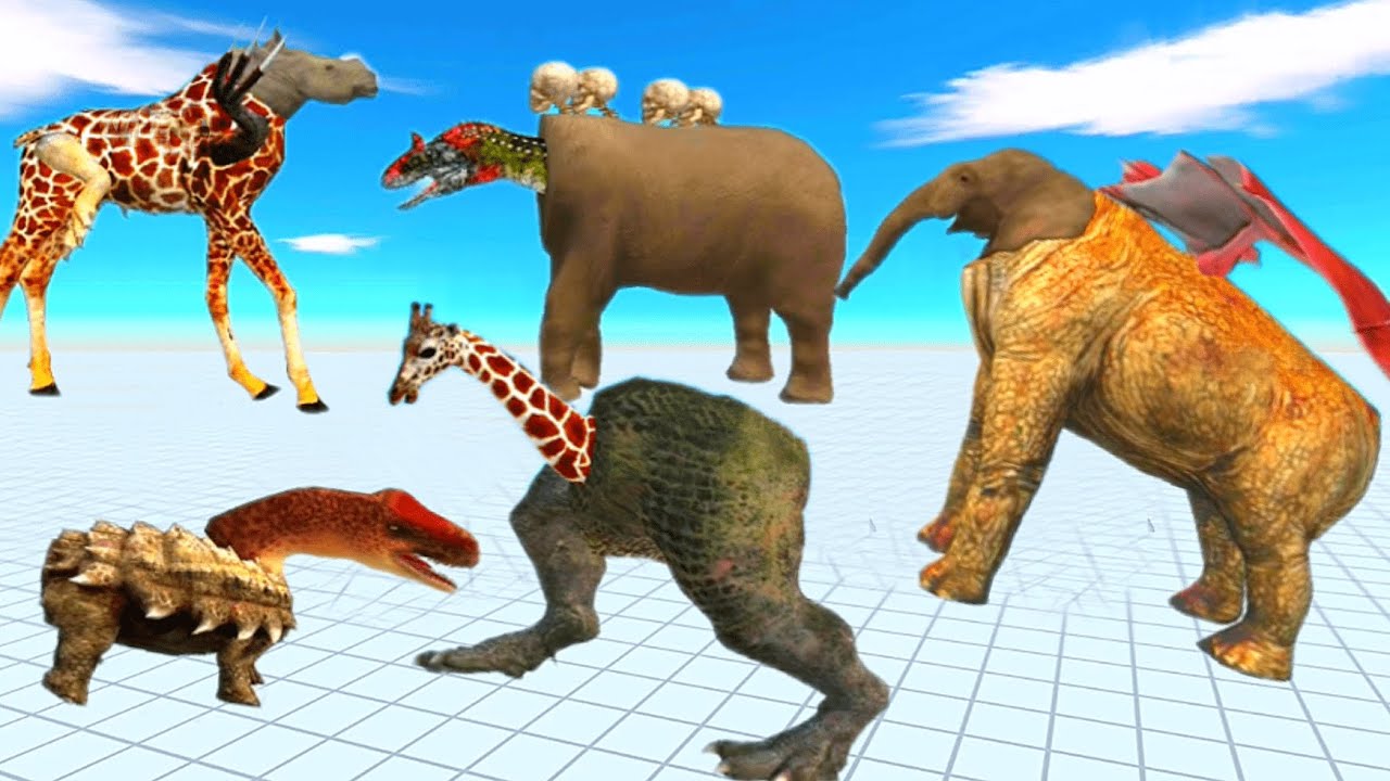 Dinosaur Puzzle Battle - Animal Revolt Battle Simulator - YouTube