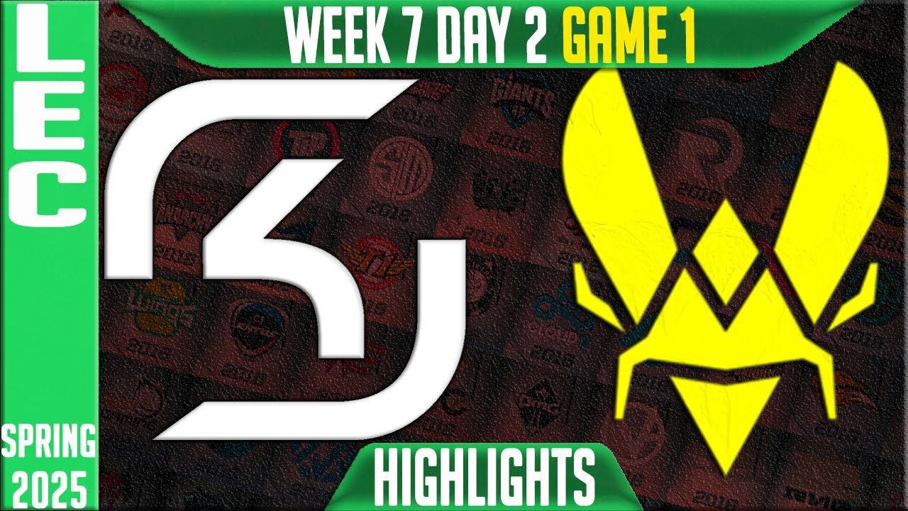 SK vs VIT Highlights Game 1 | LEC Spring Split W7D2 2025 | SK Gaming vs ...