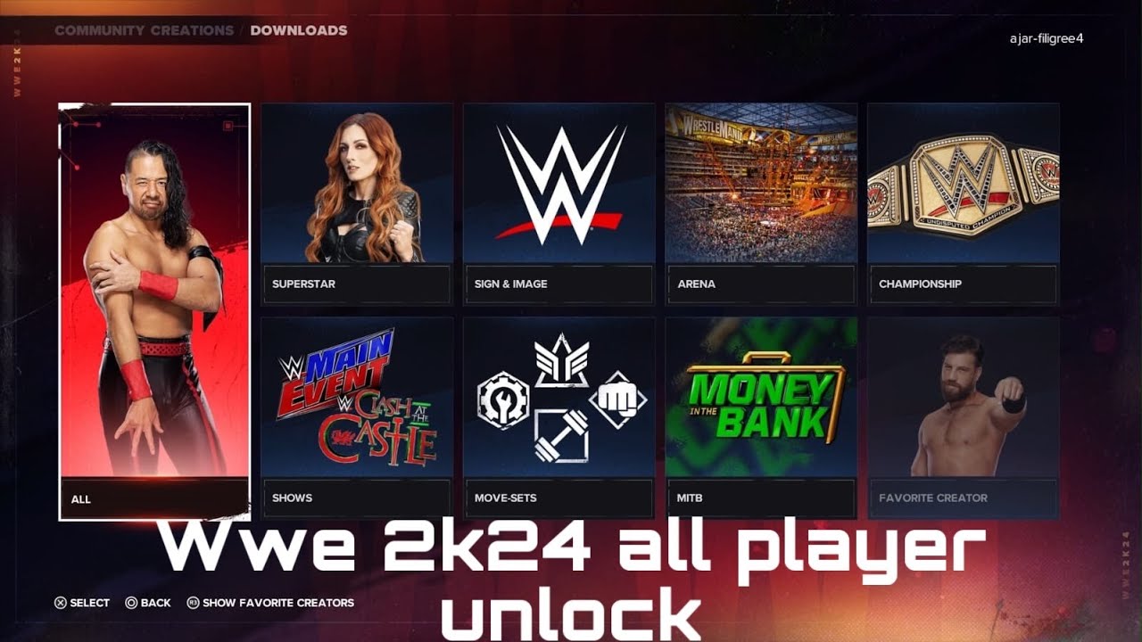 How to unlock wwe 2k24 characters all in Hindi - YouTube