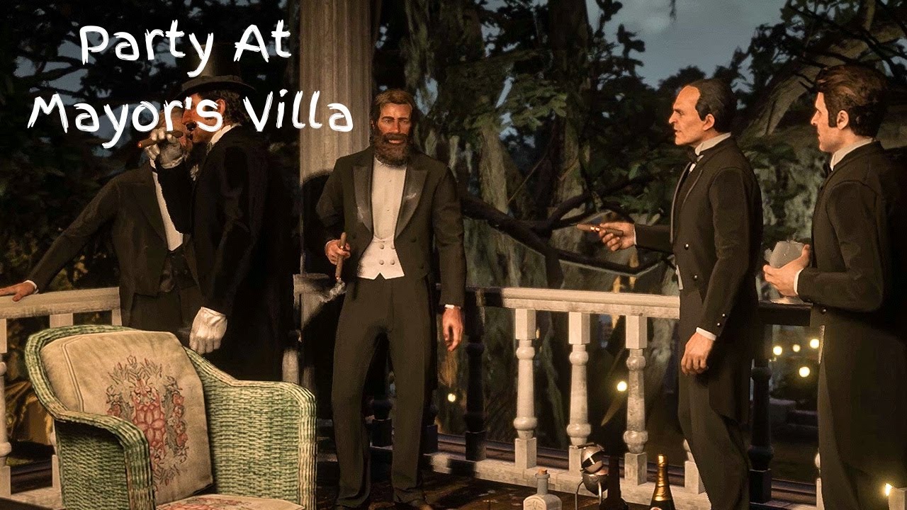 Party At Mayor's Villa - Red Dead Redemption 2 - YouTube