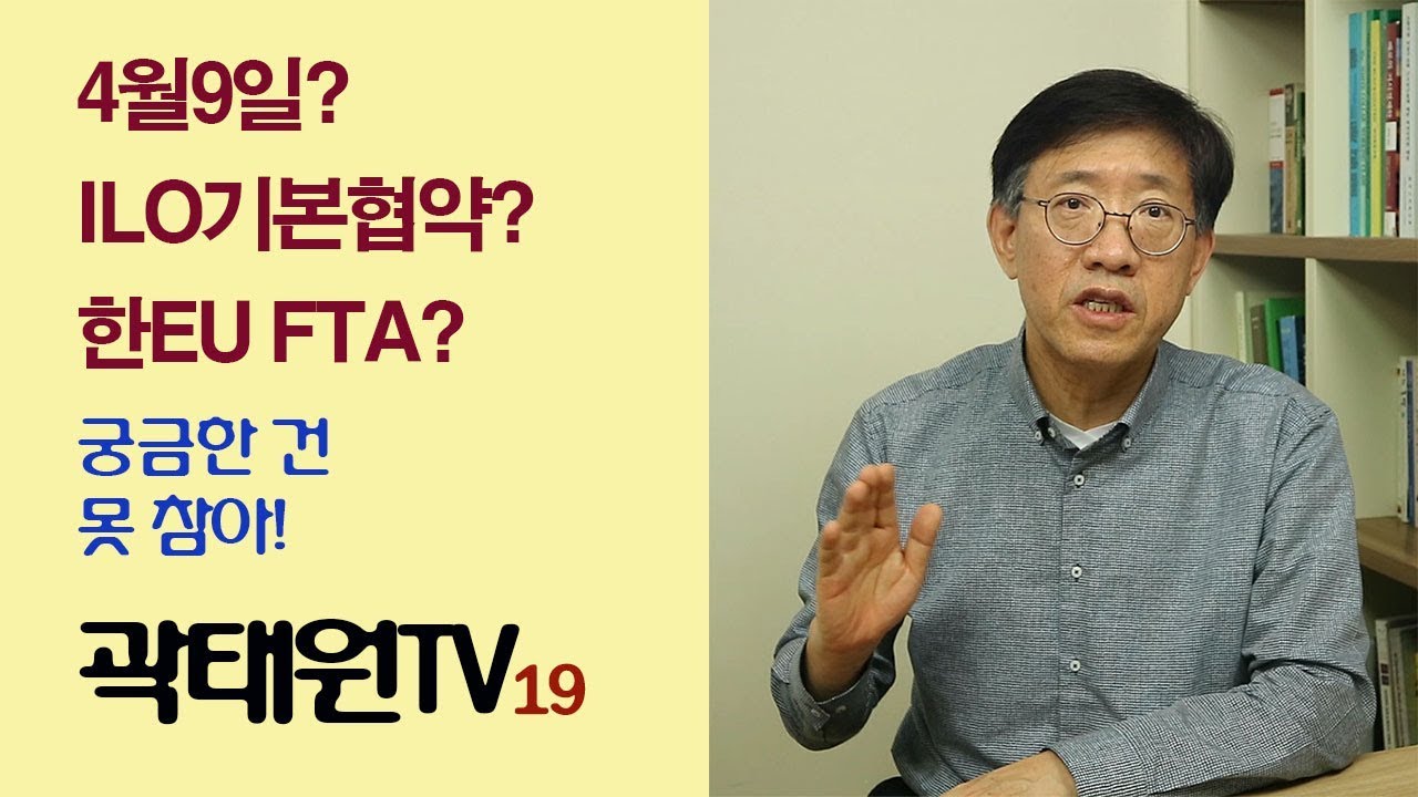 곽태원TV19[이슈캐어]"ILO,FTA,노동선진국으로의 길목" - YouTube