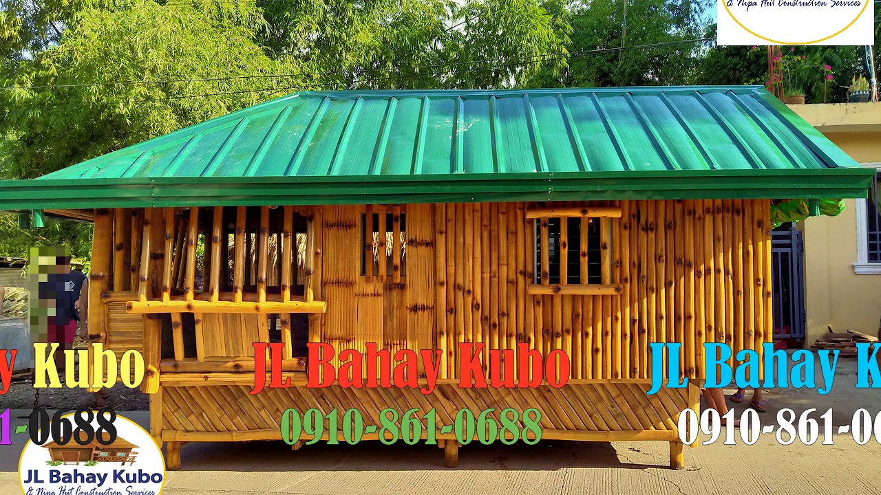 Modern Bahay Kubo: 6ftx12ft Double Deck, Nipa Roof Top With Colored ...