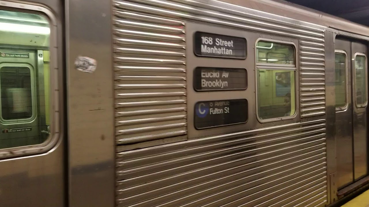 MTA: R32 C train leaves Liberty Av - YouTube