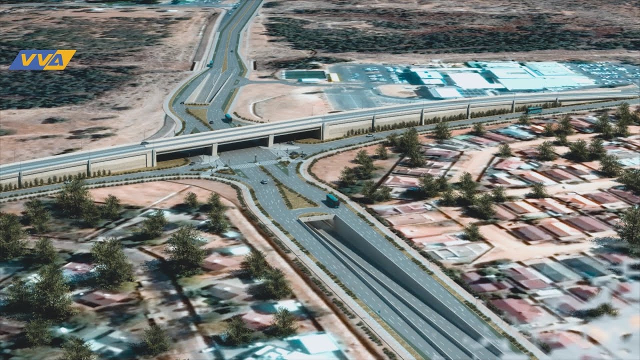 Gaborone new interchanges roads - YouTube