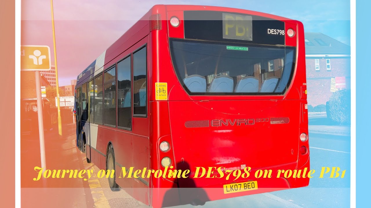 Journey on Metroline DES798 on route PB1. 11th December 2023. - YouTube