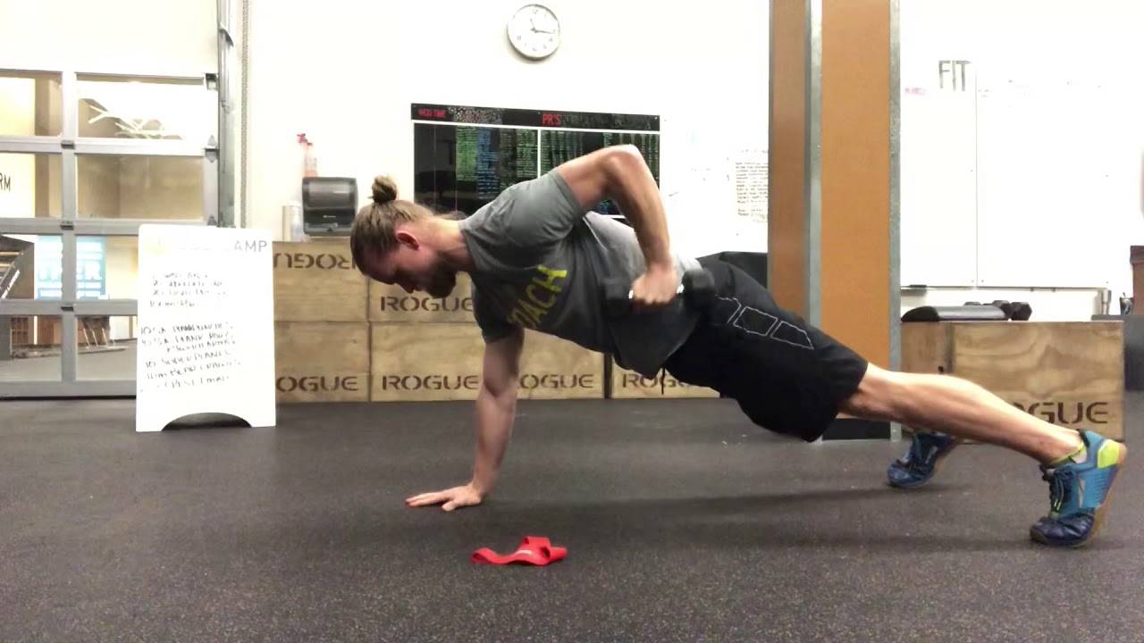 Single Arm Plank Row - YouTube