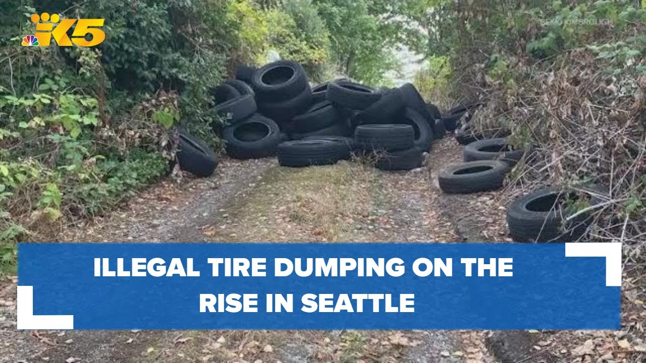 Illegal tire dumping on the rise in Seattle - YouTube
