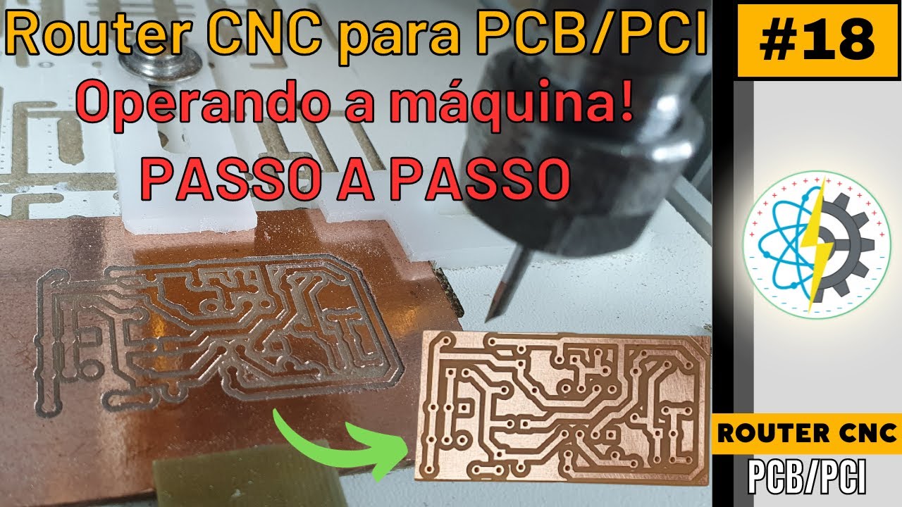 Router CNC para produzir PCB-PCI | Passo a passo da operação da máquina ...