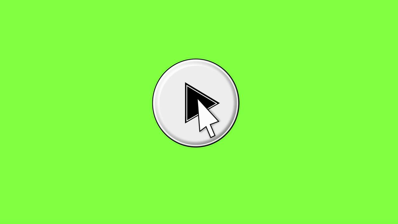 Free green screen animation HD + download link - Play button click ...