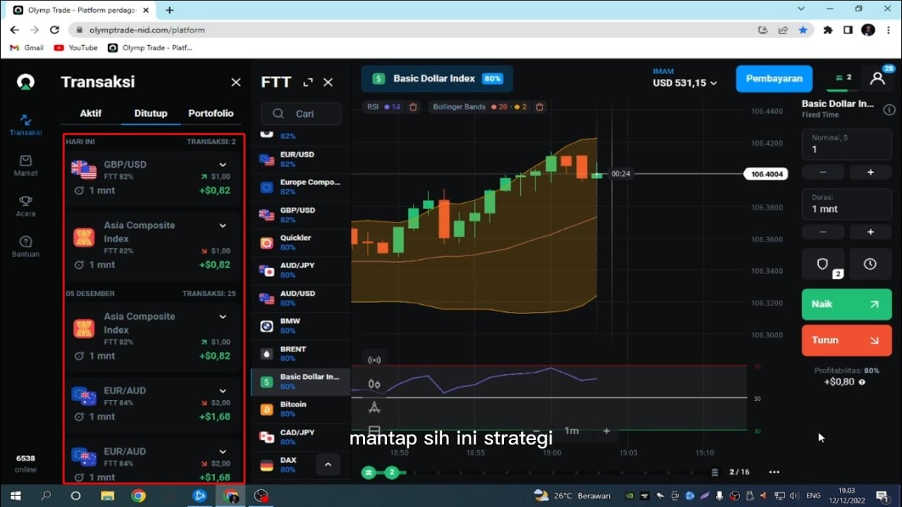Kupas tuntas Trading 1 menit profit 100% Anti RUNGKAD ⁉ - YouTube