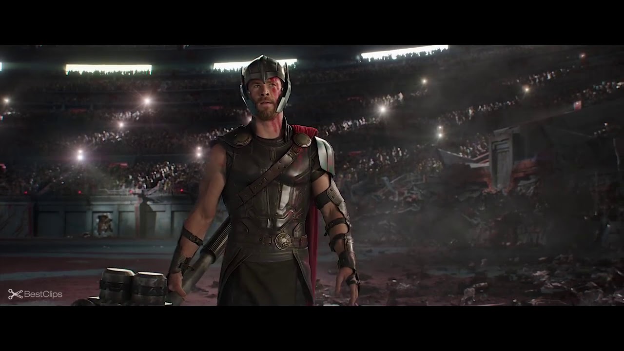 Thor Ragnarok || Hulk Vs Thor || Hulk Smashing Thor || Fight Scene ...