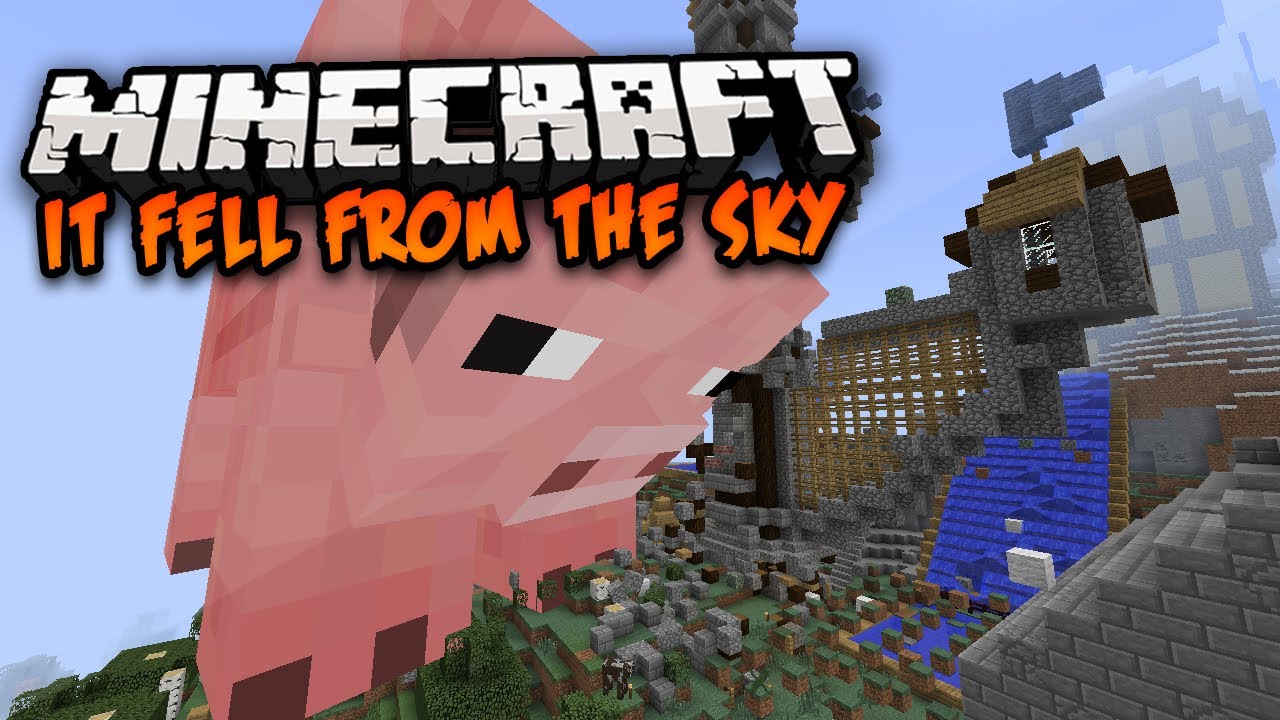 Minecraft Mod: It Fell From The Sky! - PIGZILLA MOD! 1.7.10 - YouTube