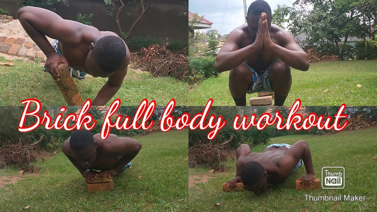 FULL BODY WORKOUTS AND EXERCISES USING ONLY BRICKS |HOME WORKOUTS ...