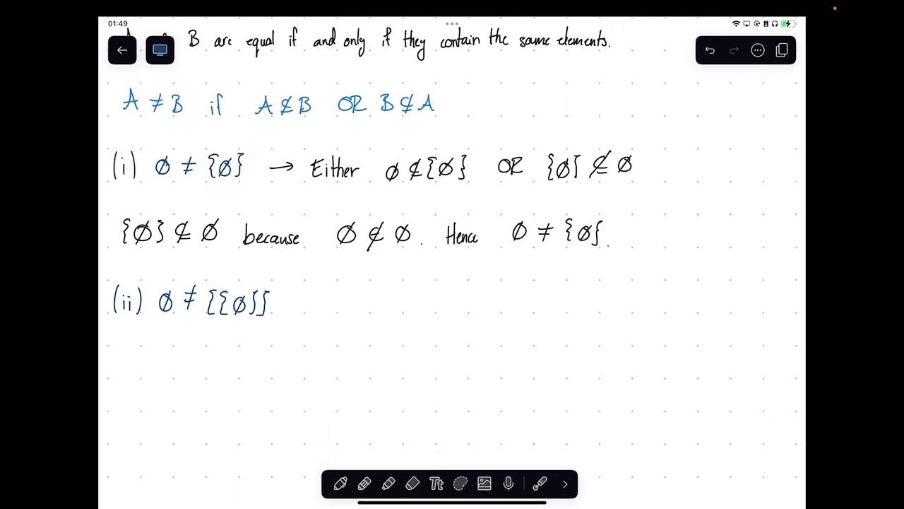 Exercise 1-2 | Elements of Set Theory - YouTube