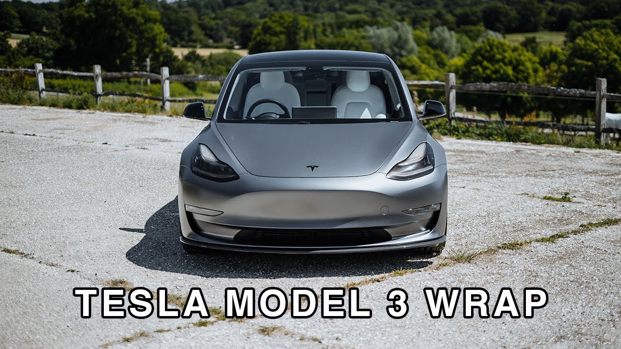 TESLA MODEL 3 FULL WRAP & CARBON PACK - YouTube