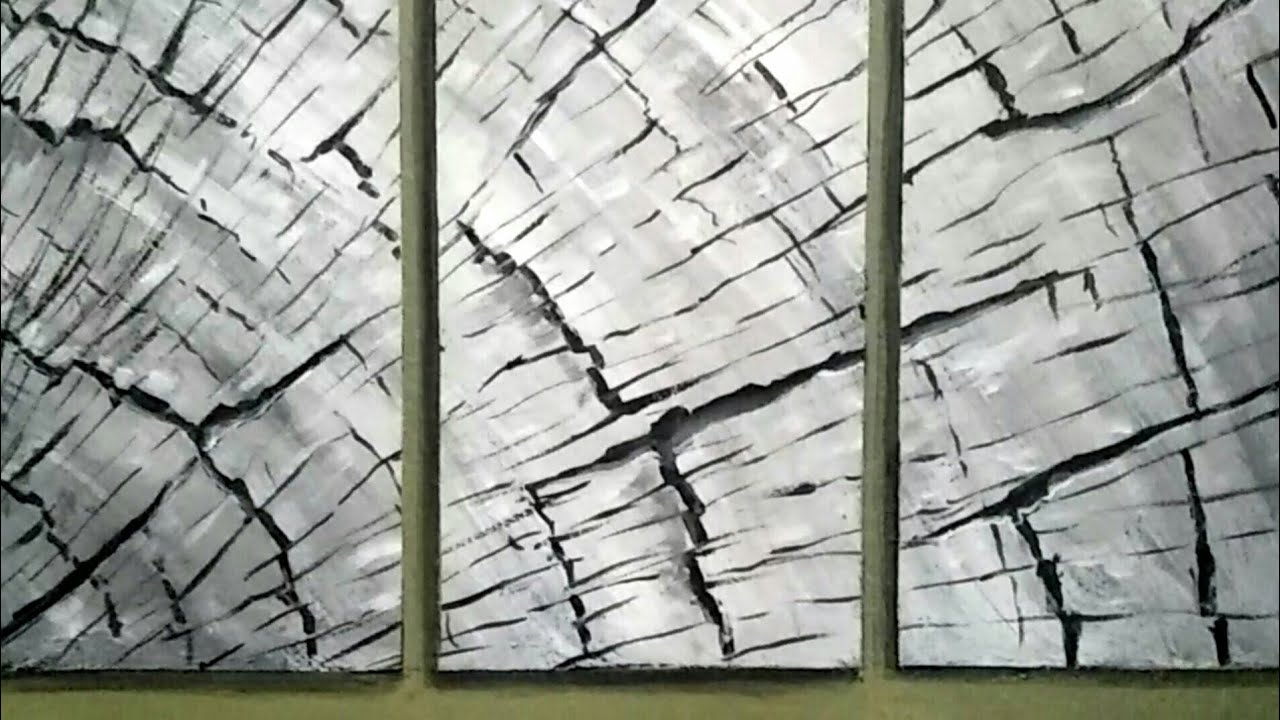 Ide Dekorasi Motif Dinding !! Motif Retak Batang Kayu !! Wood Crack ...