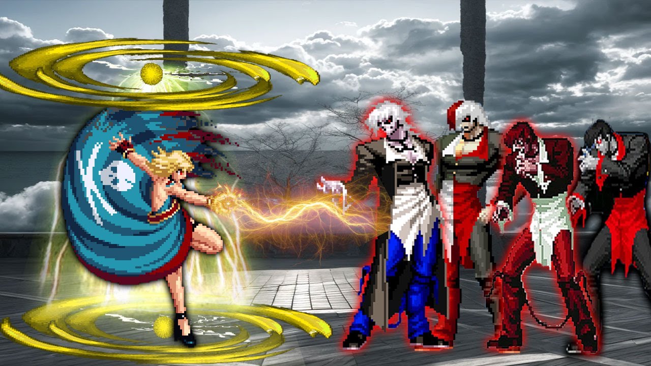 [Mugen KOF] Jenet Ys Vs Dark Iori Yagami TEam - YouTube