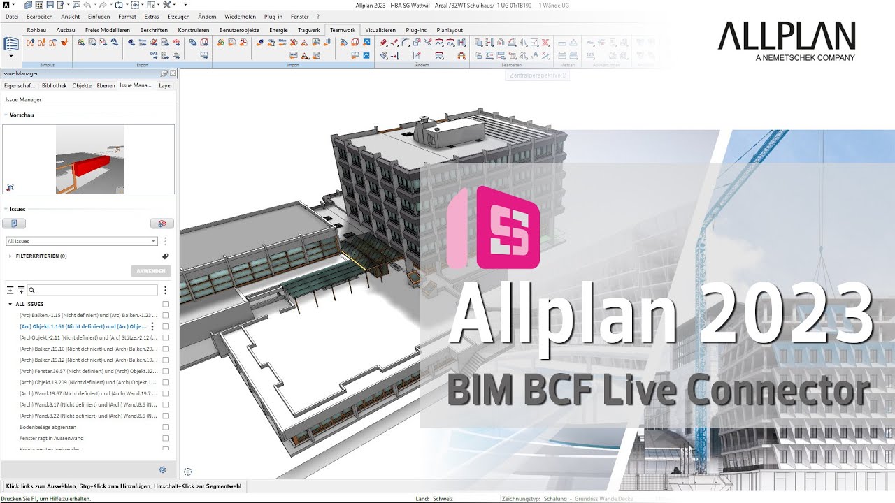 Allplan 2023 BIM BCF Live Connector - YouTube
