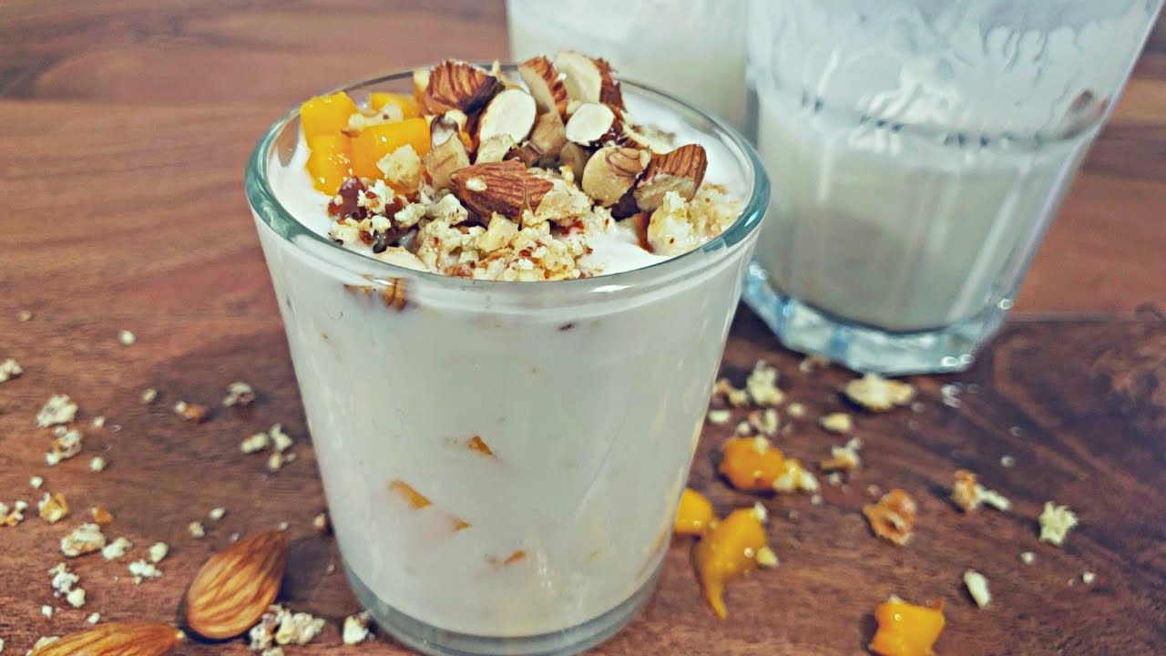 Mango Mawa Lassi recipe | Mango Yogurt Smoothie | Summer Drink | Sweet ...