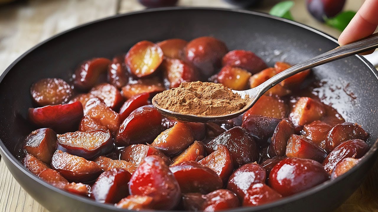 VERGESSEN SIE DAS GANZE BACKEN ️ Braten Sie einfach die Pflaumen! Das ...