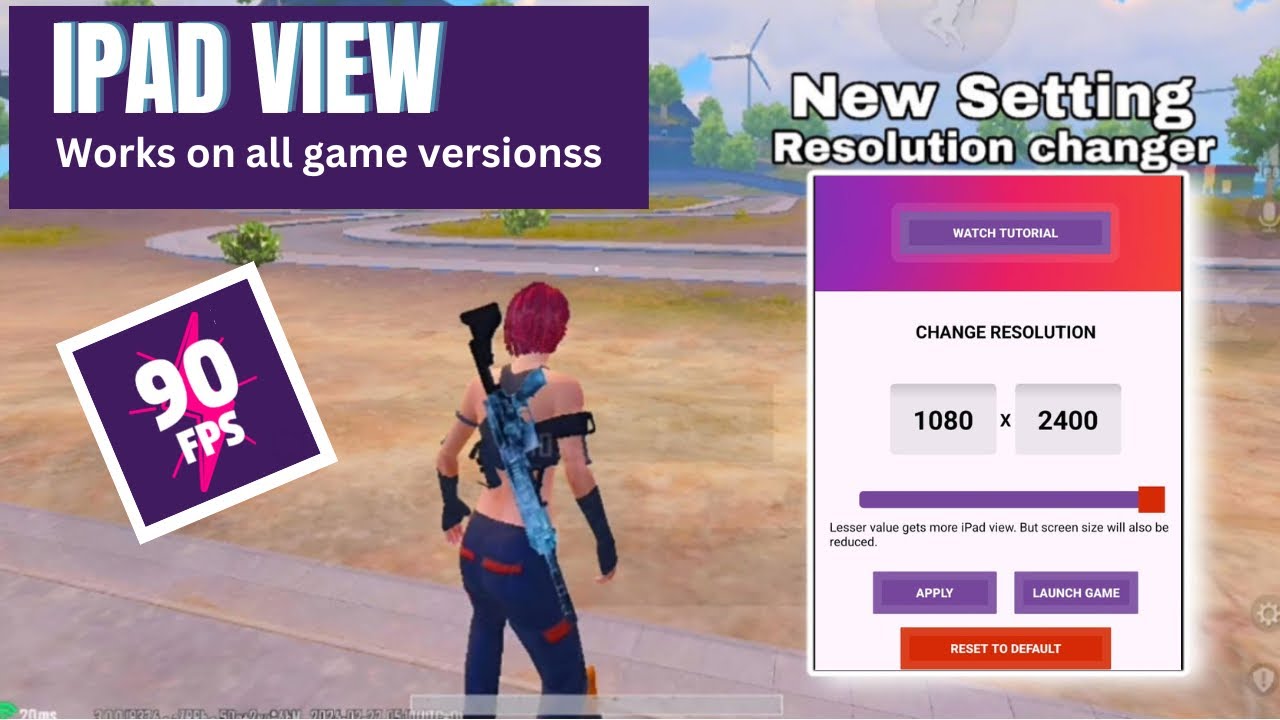 Unlock iPad View ️ | Screen Resolution Method | No Root 🔥 | 90 FPS GFX Tool - YouTube