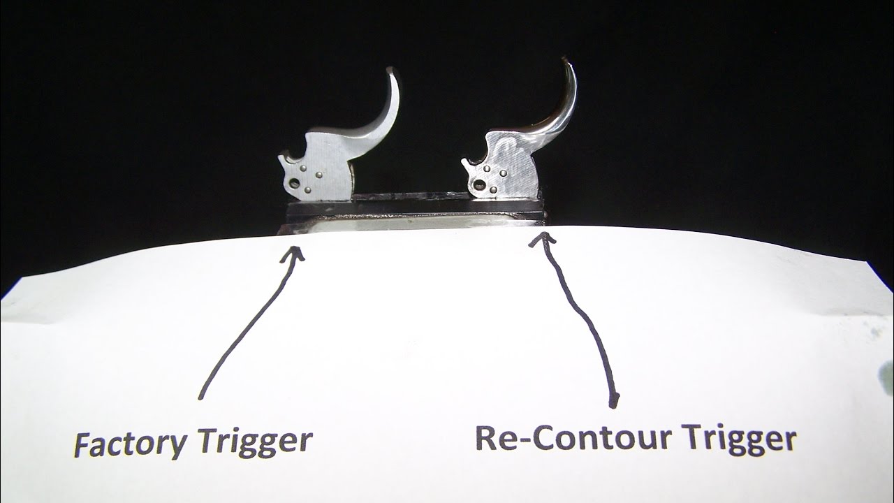 S&W 686 Level 2 trigger job (Part 2 Re-contour the trigger) - YouTube