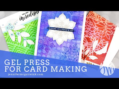 How To Use a Gel Press + MANY Cards - YouTube