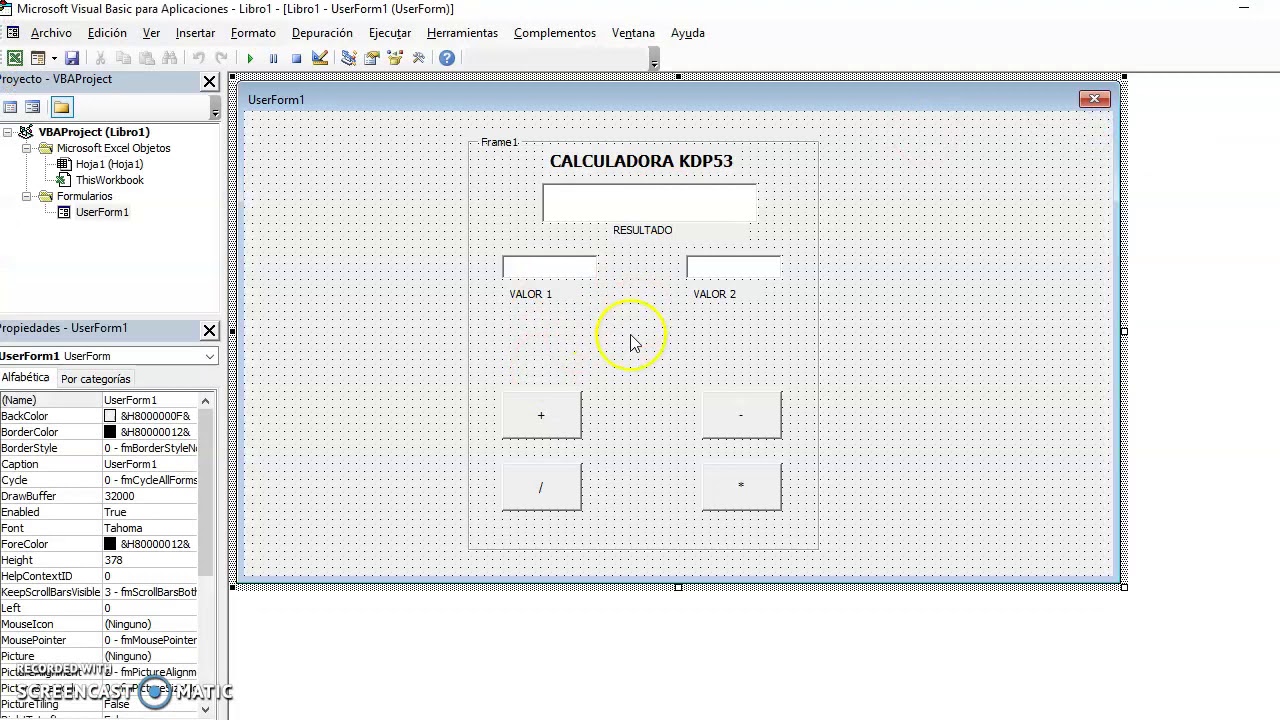 CALCULADORA CREADA EN EXCEL CON VISUALBASIC - YouTube