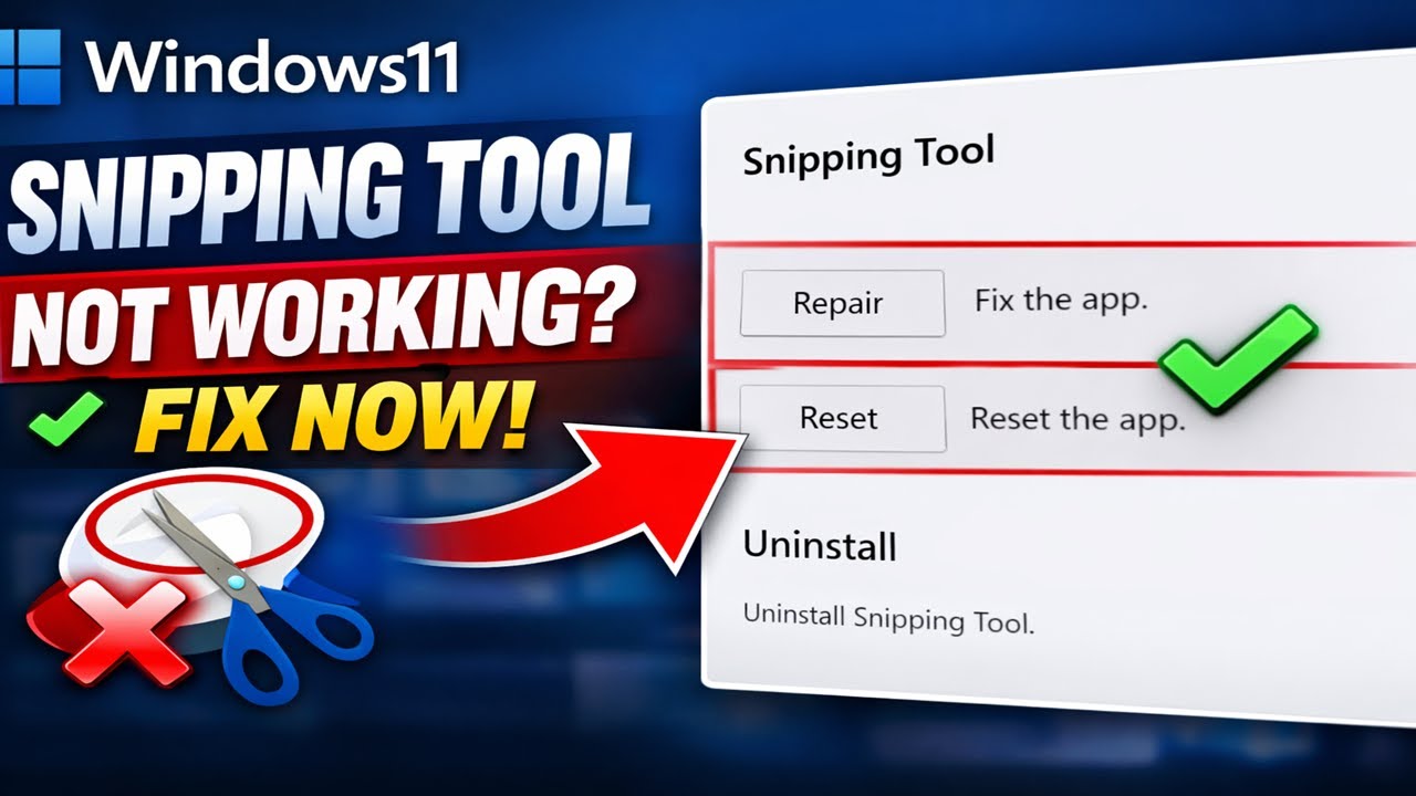 Fix Snipping Tool Not Working in Windows 11 (100% Working Methods ...