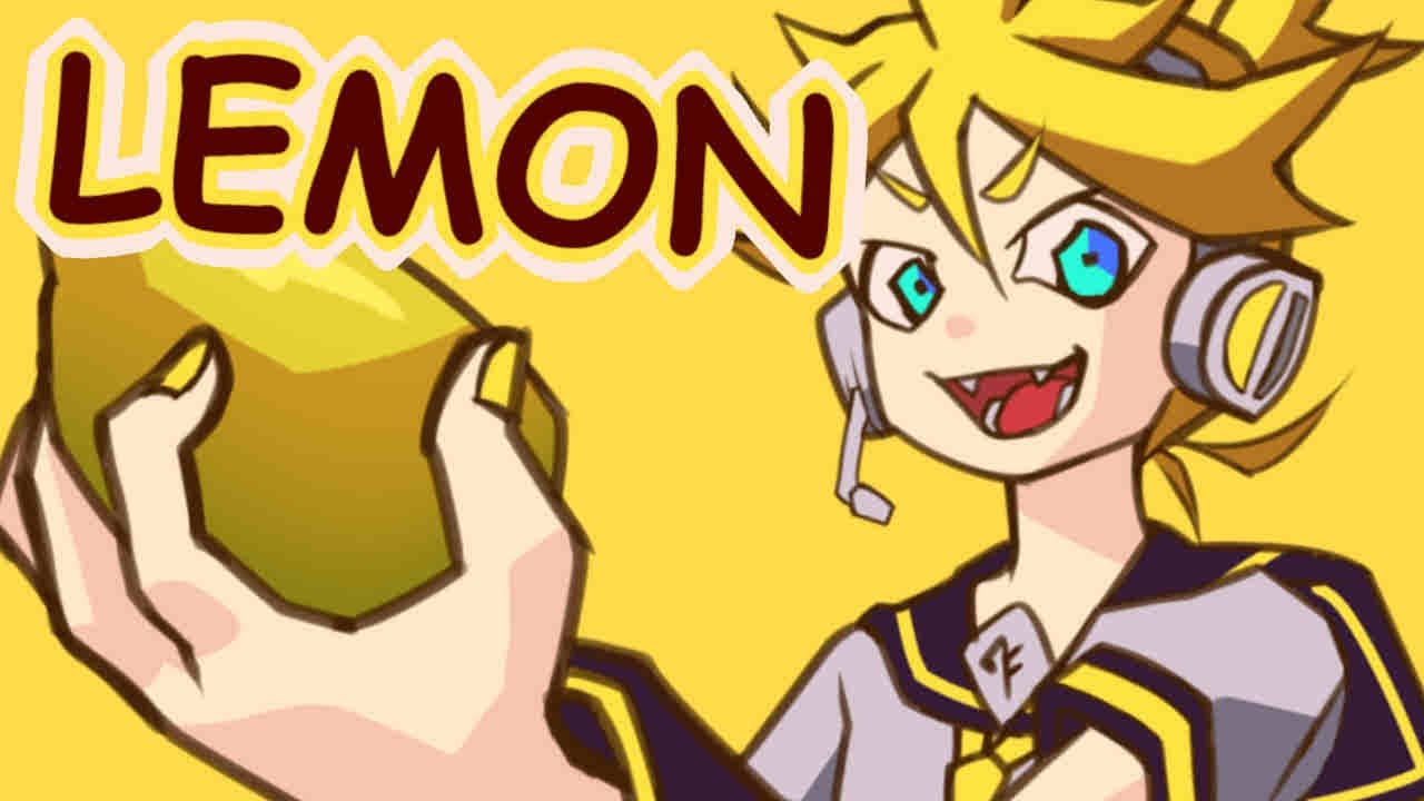 Kagamine Len eats a lemon and gets infected with lemon - YouTube