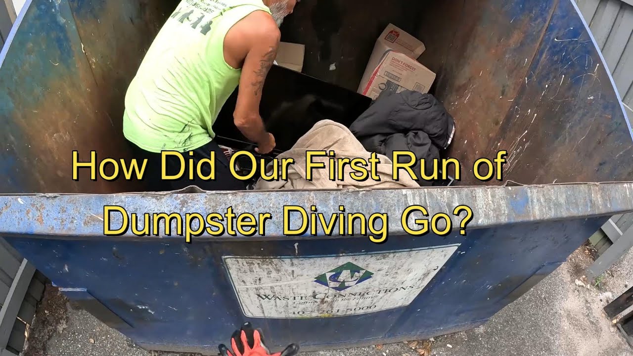 Our First Dumpster Dive - YouTube
