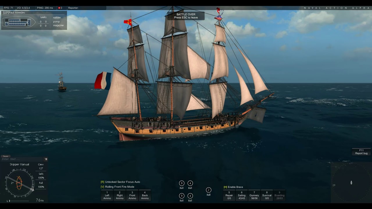 010 Naval Action Tutorial Fleet controls and Manual Sails - YouTube