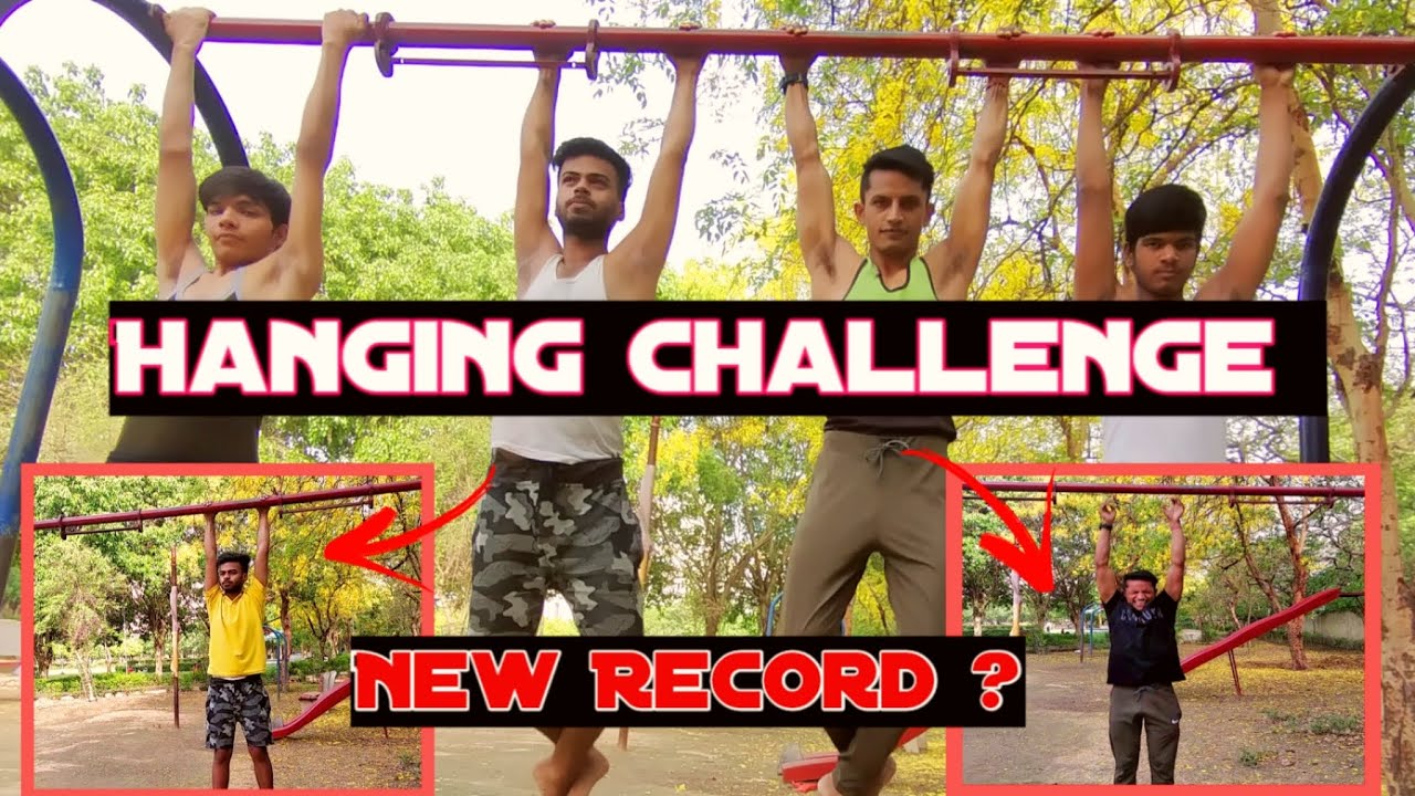 Hanging Challenge ! Hold the bar challenge ! New hanging record ! # ...