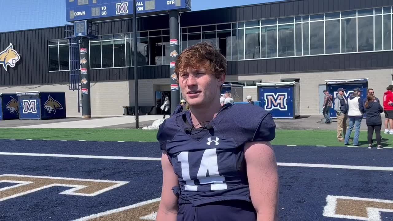 Montana State’s Taco Dowler on scrimmage, twin Caden and more - YouTube