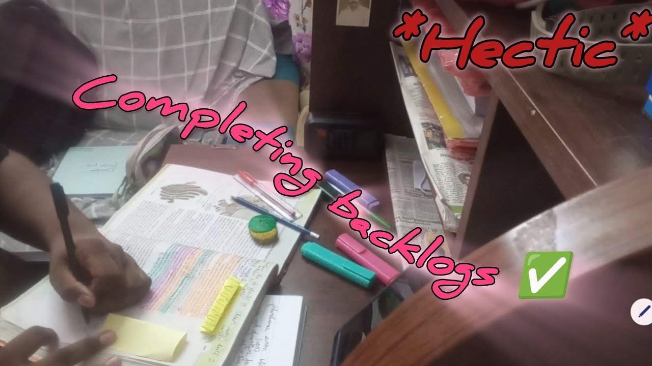 Hectic weekend study vlog 🥴 | Completing backlogs | 11th grader - YouTube