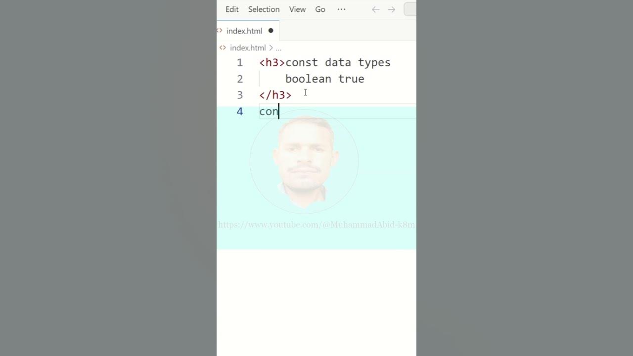 Javascript Tutorial For Beginners Javascript Learn Const Data Types 