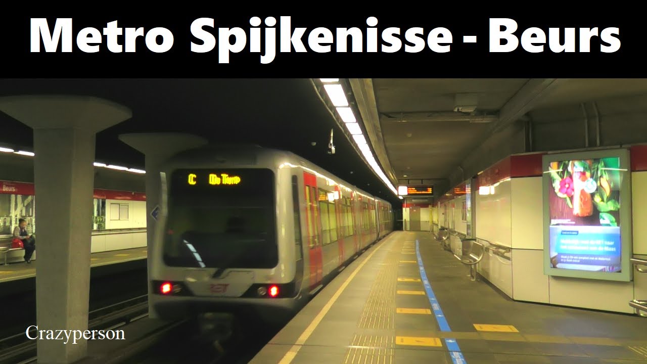 Metro Spijkenisse - Beurs Rotterdam, RET R-net Lijn C - YouTube
