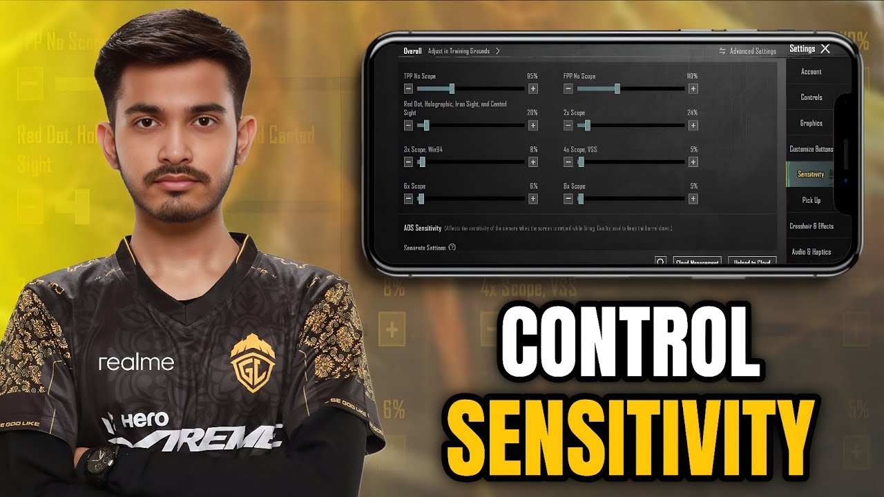 ADMINO GAMING NEW SENSITIVITY | ADMINO GAMING NEW CONTROL CODE | BEST SENSITIVITY FOR BGMI - YouTube