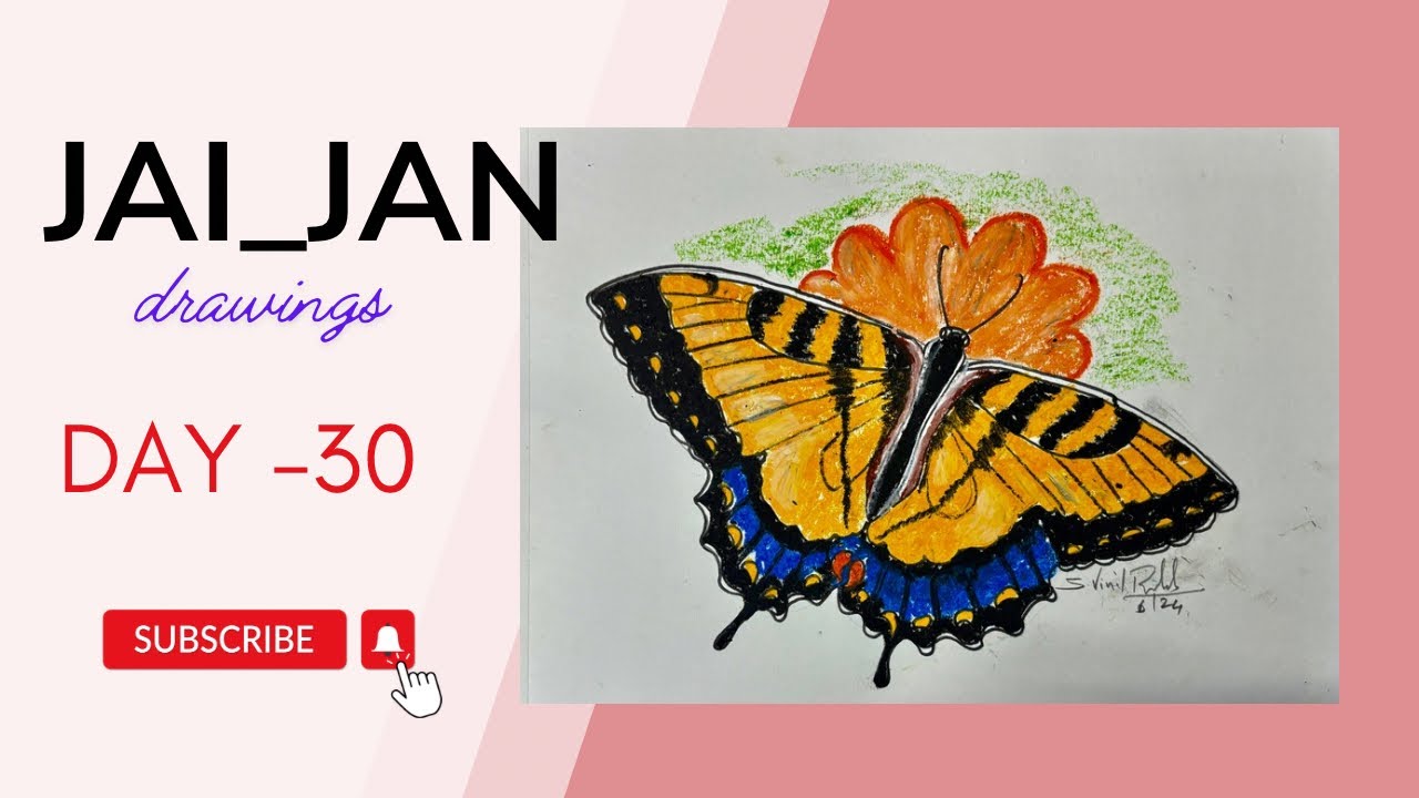 Easy drawing | Butterfly drawing | Colors of life art studio - YouTube