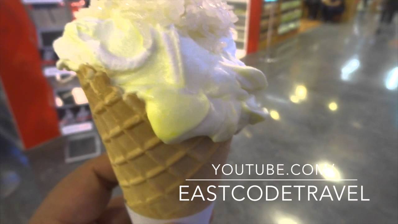 DQ Dairy Queen Mango sticky rice flavor ice cream Thailand - YouTube