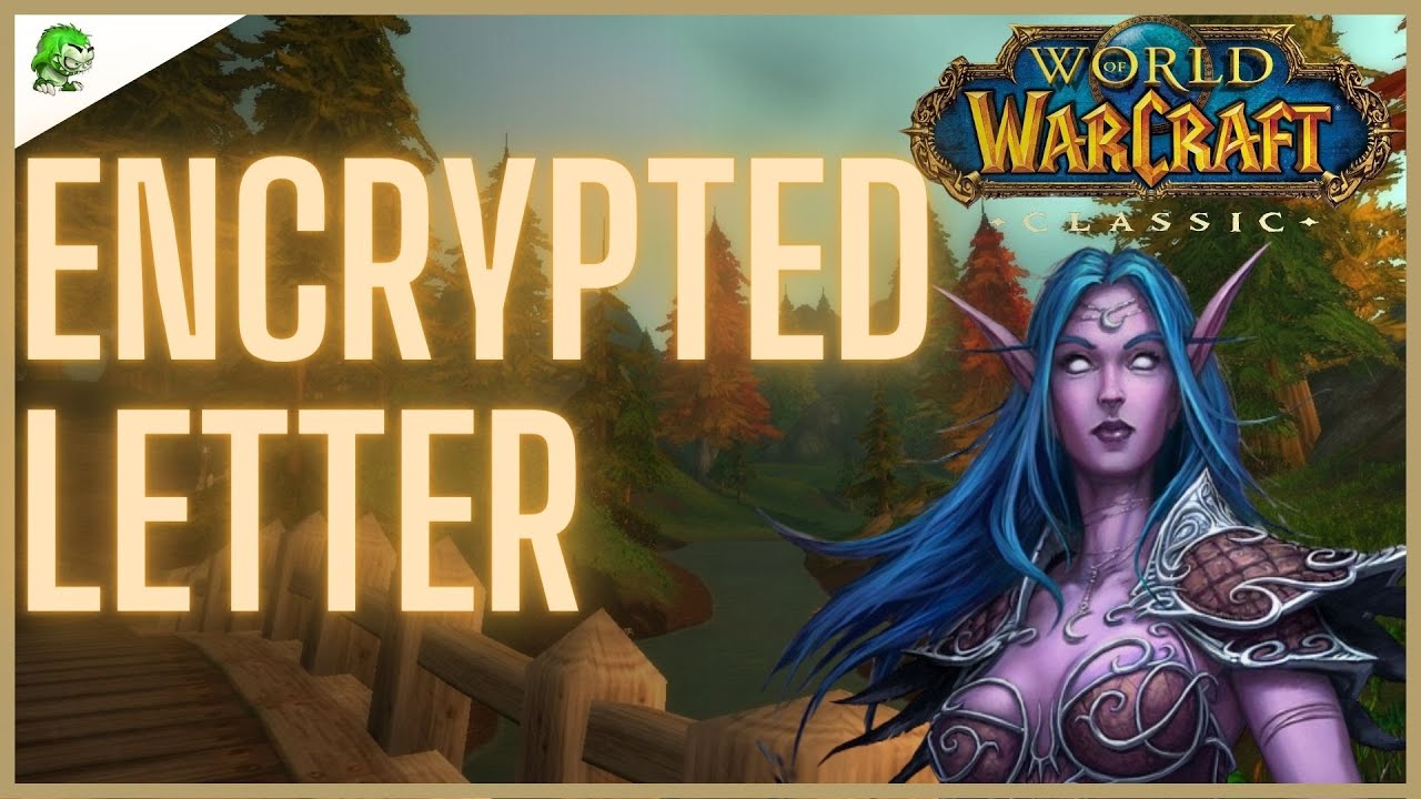 WoW Classic Encrypted Letter - YouTube