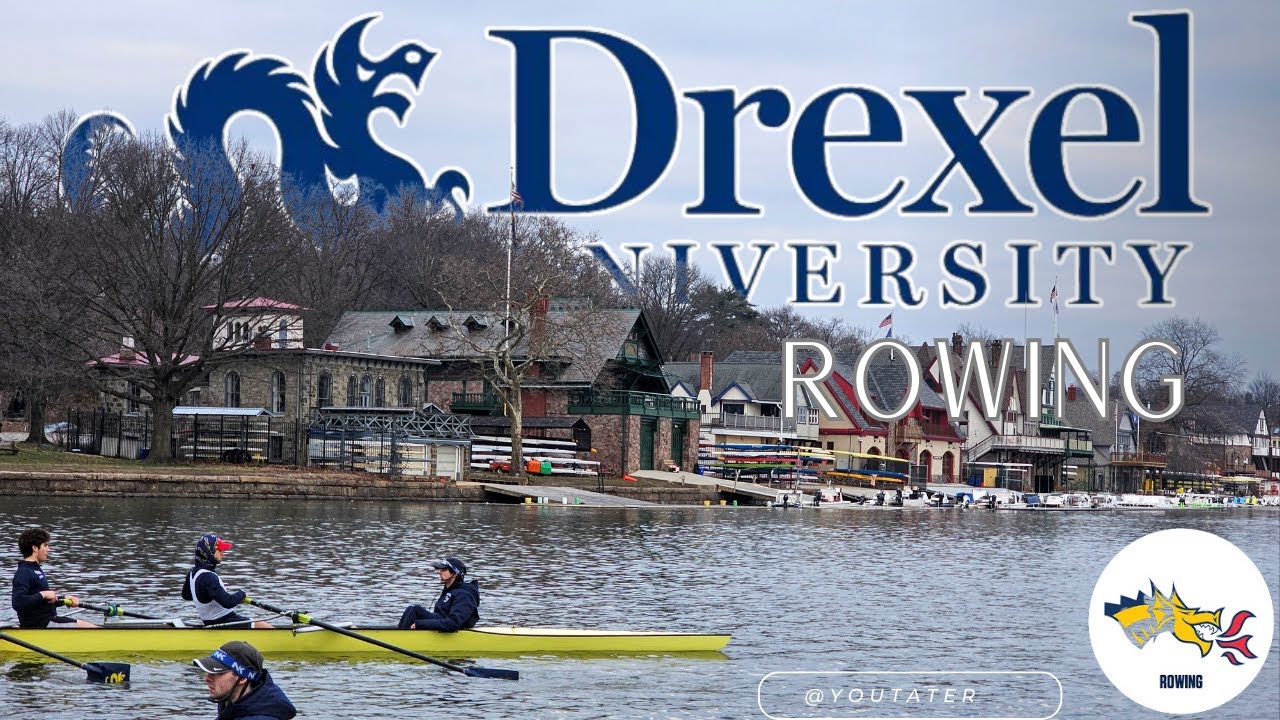 Drexel University Campus, Boathouse Row and rowing from the water on ...