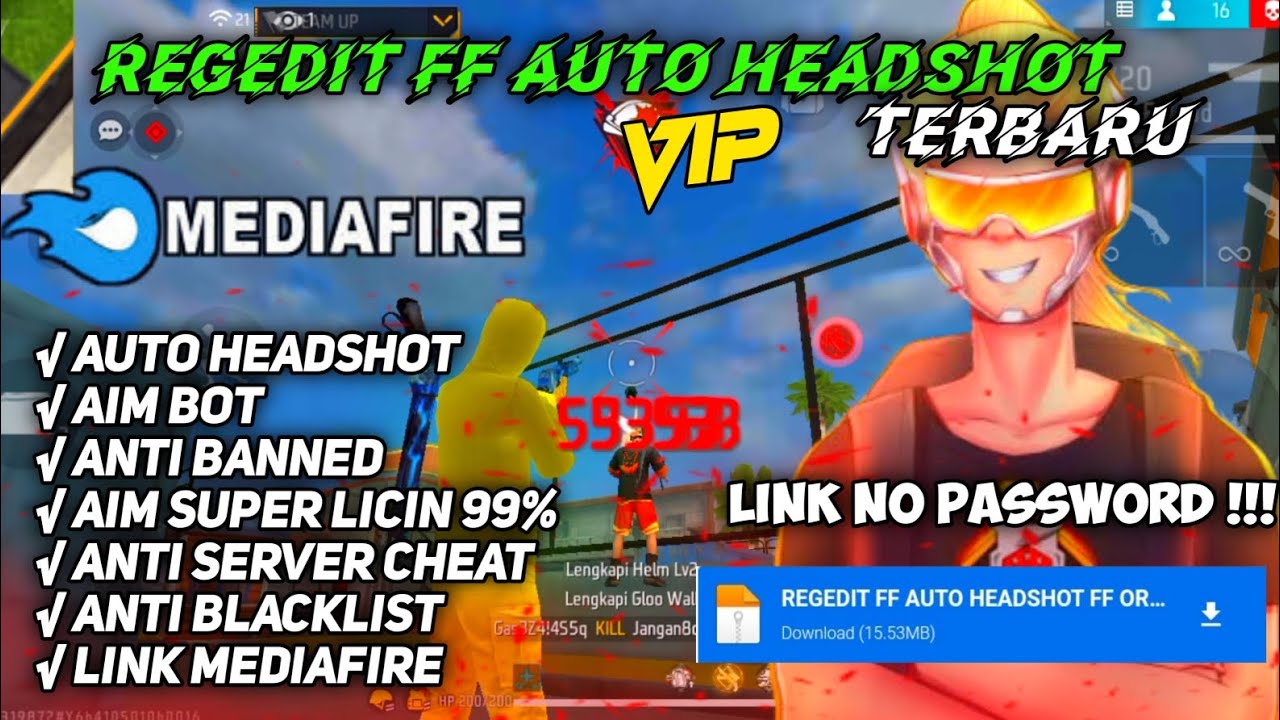 NEW UPDATE‼️ REGEDIT FF AUTO HEADSHOT VIP || FF ORI & FF MAX TERBARU 2024 100% WORK ANTI BANNED ...