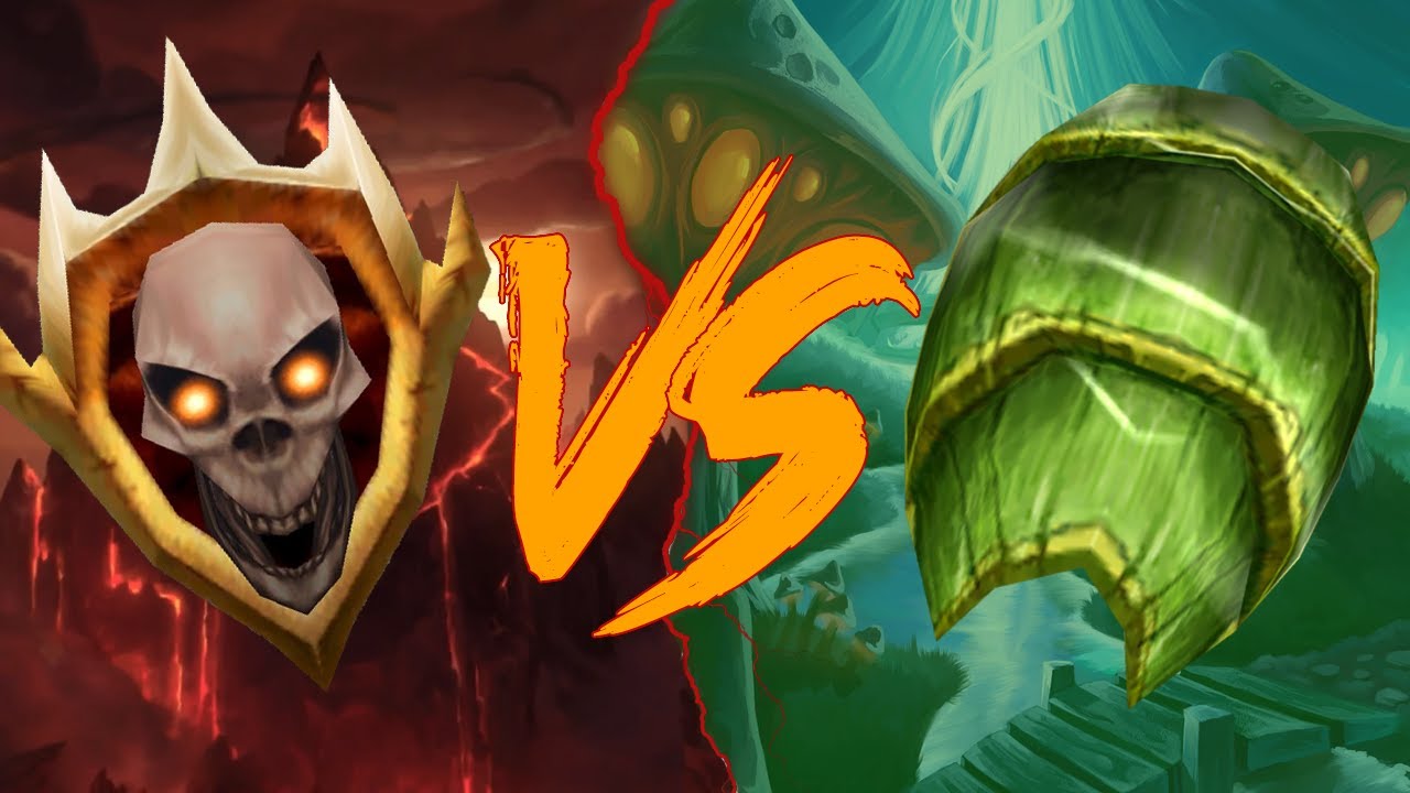 Skullflame shield vs Petrified Lichen Guard - YouTube